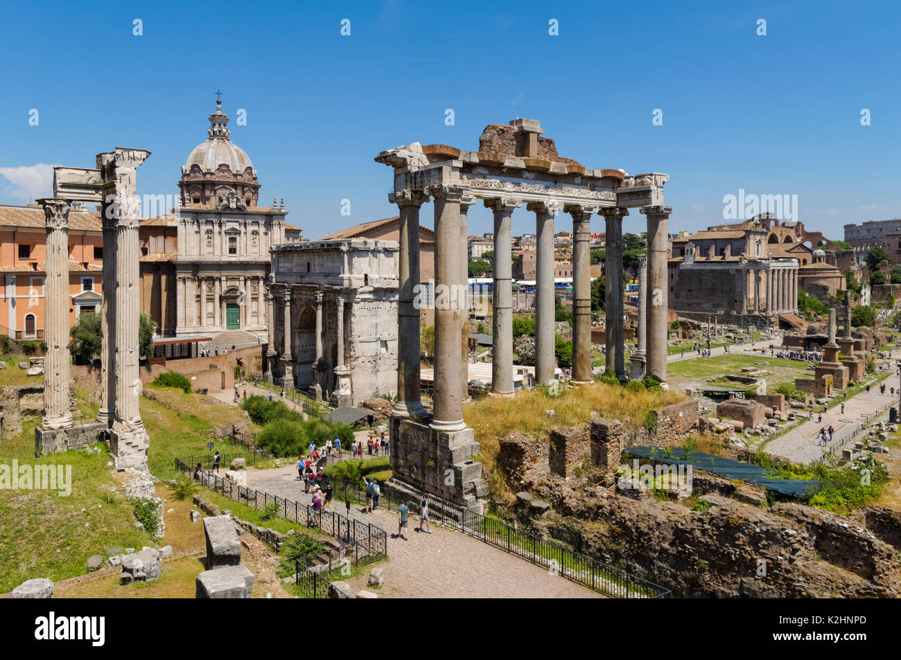 Forum romanum panorama hi-res stock photography and images - Alamy