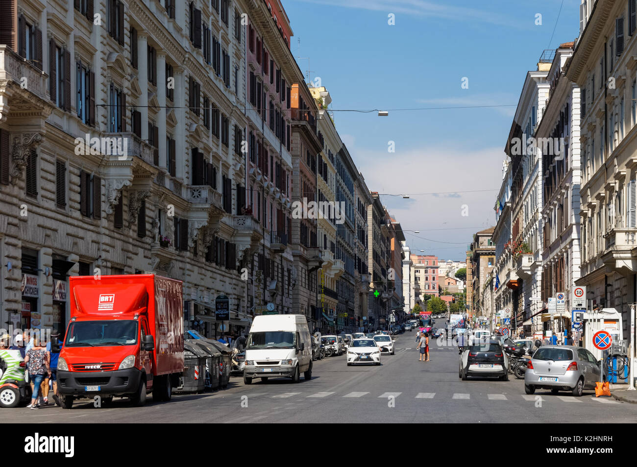 Via Cavour in Rome, Italy Stock Photo - Alamy