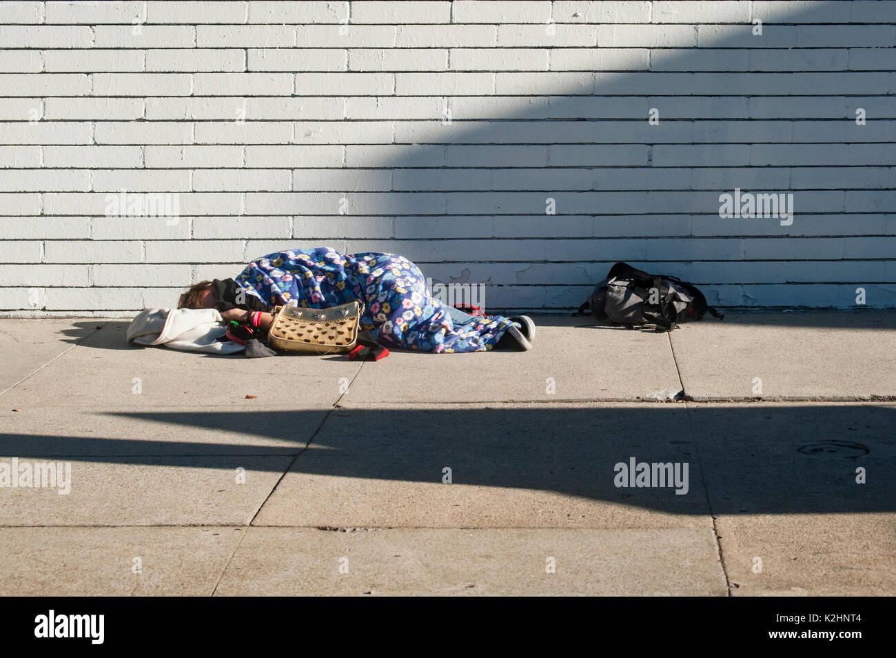 Helpless street people sleeping hi-res stock photography and images - Alamy