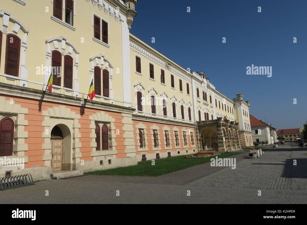 Alba Iulia, colorful city in Alba Country, maintained and well-kept old ...