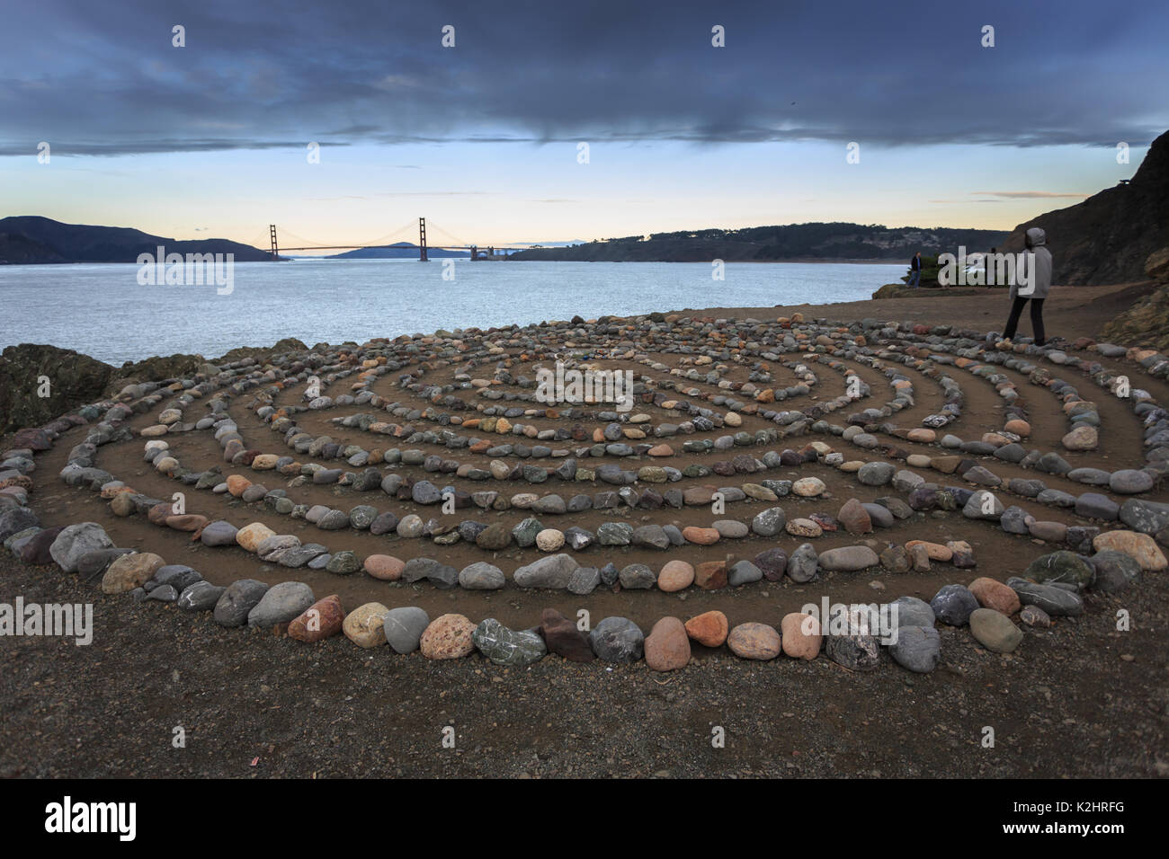 Woman walking through suspension bridge hi-res stock photography and ...