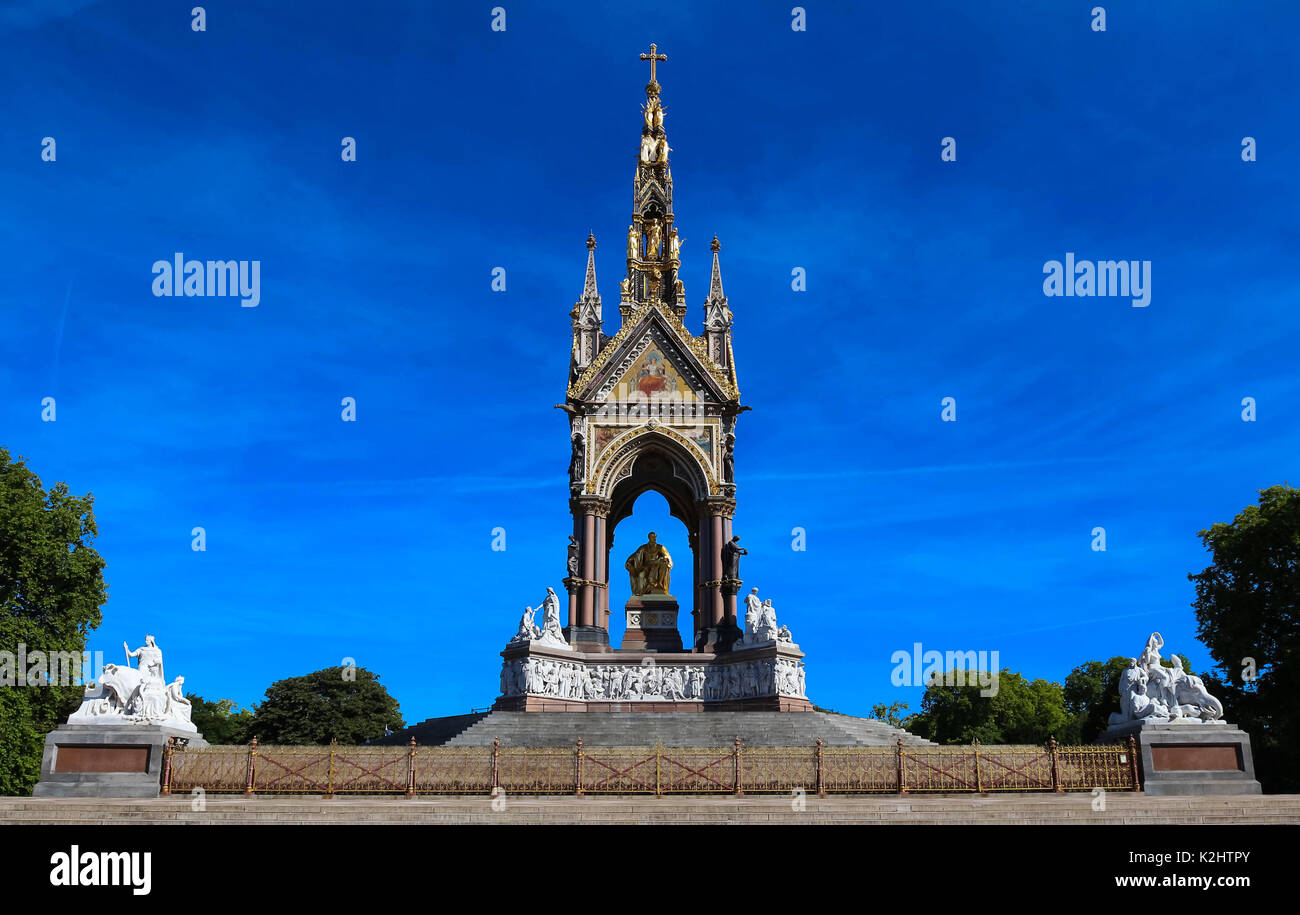 The Albert Memorial situated in Kensington Gardens, London, England Stock Photo - Alamy