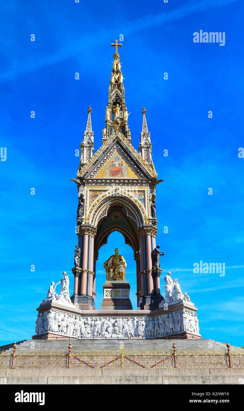 The Albert Memorial situated in Kensington Gardens, London, England Stock Photo - Alamy