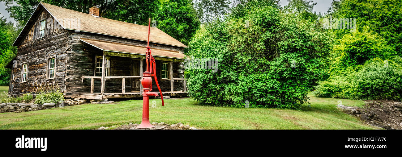 Old Pioneer Shack With Water
