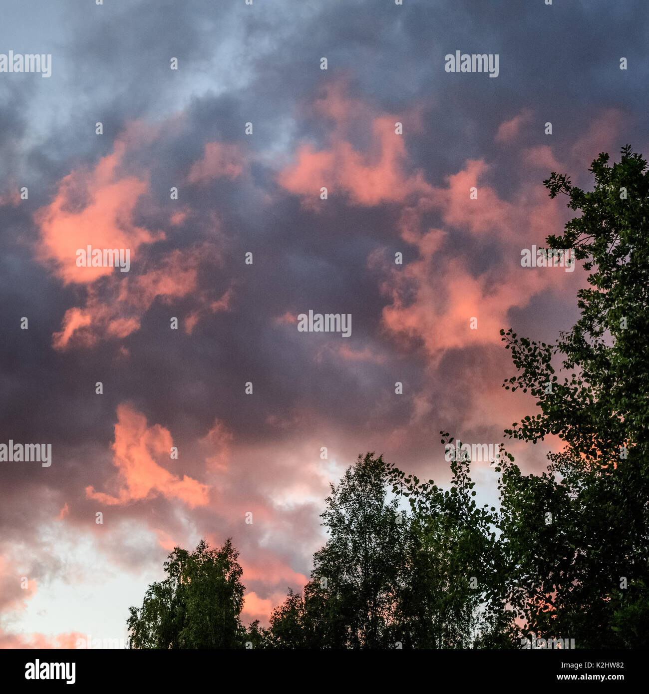 Clouds in fire Stock Photo - Alamy
