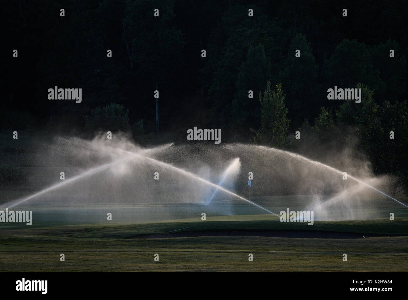 Golf course irrigation hi-res stock photography and images - Alamy
