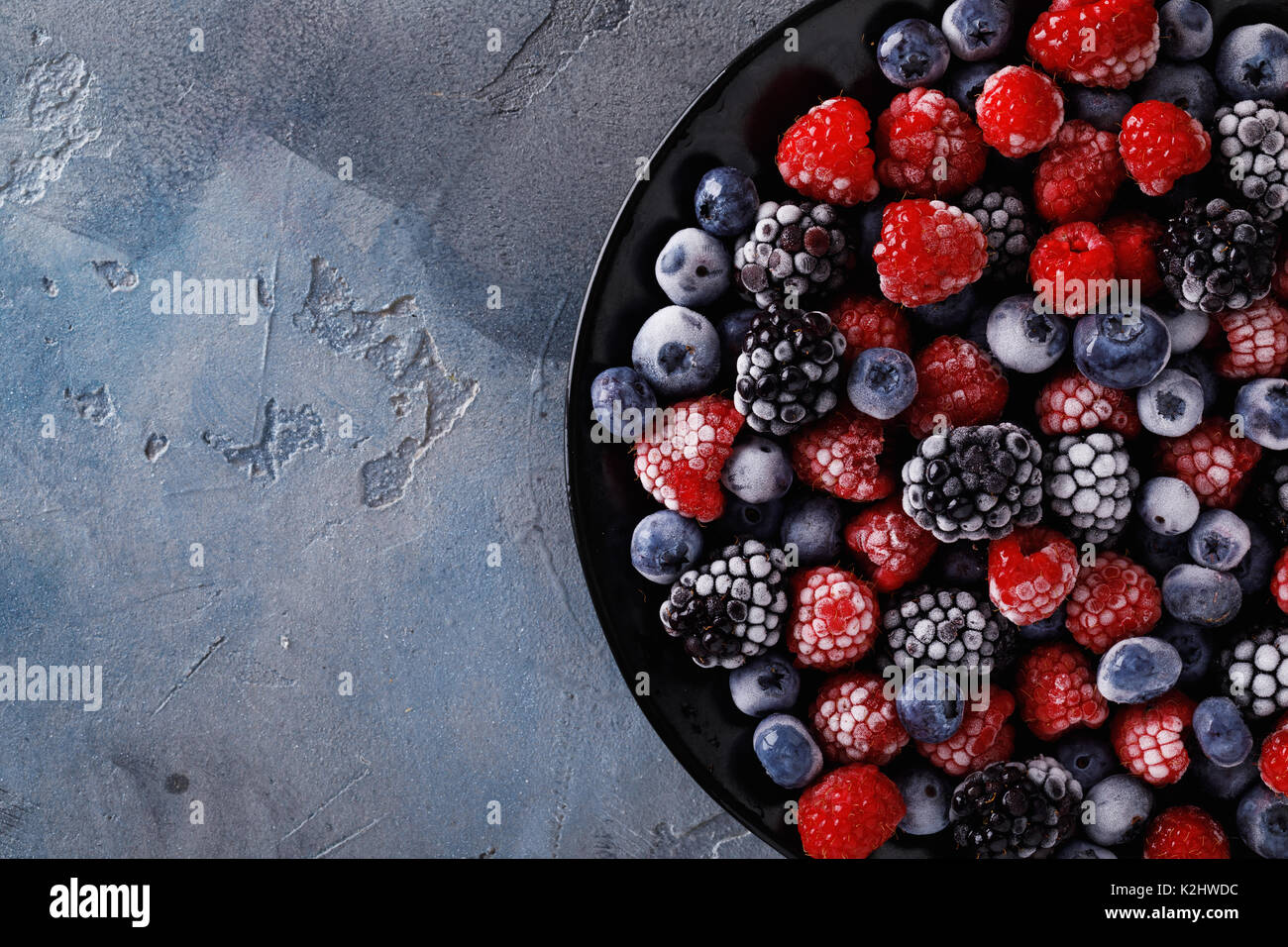 Assorted frozen berries space hi-res stock photography and images - Alamy