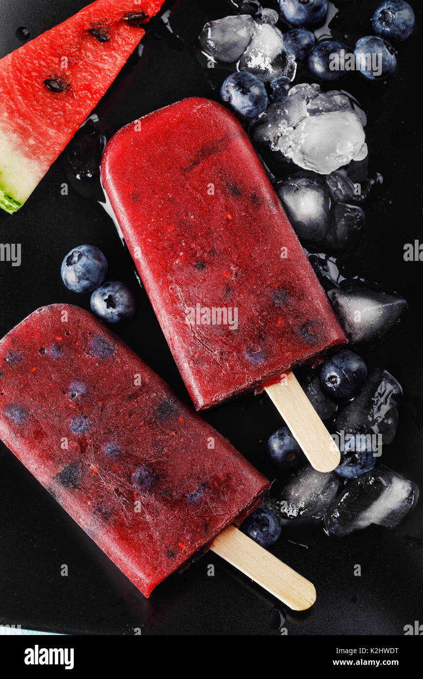 Watermelon Shaped Sherbet Dessert