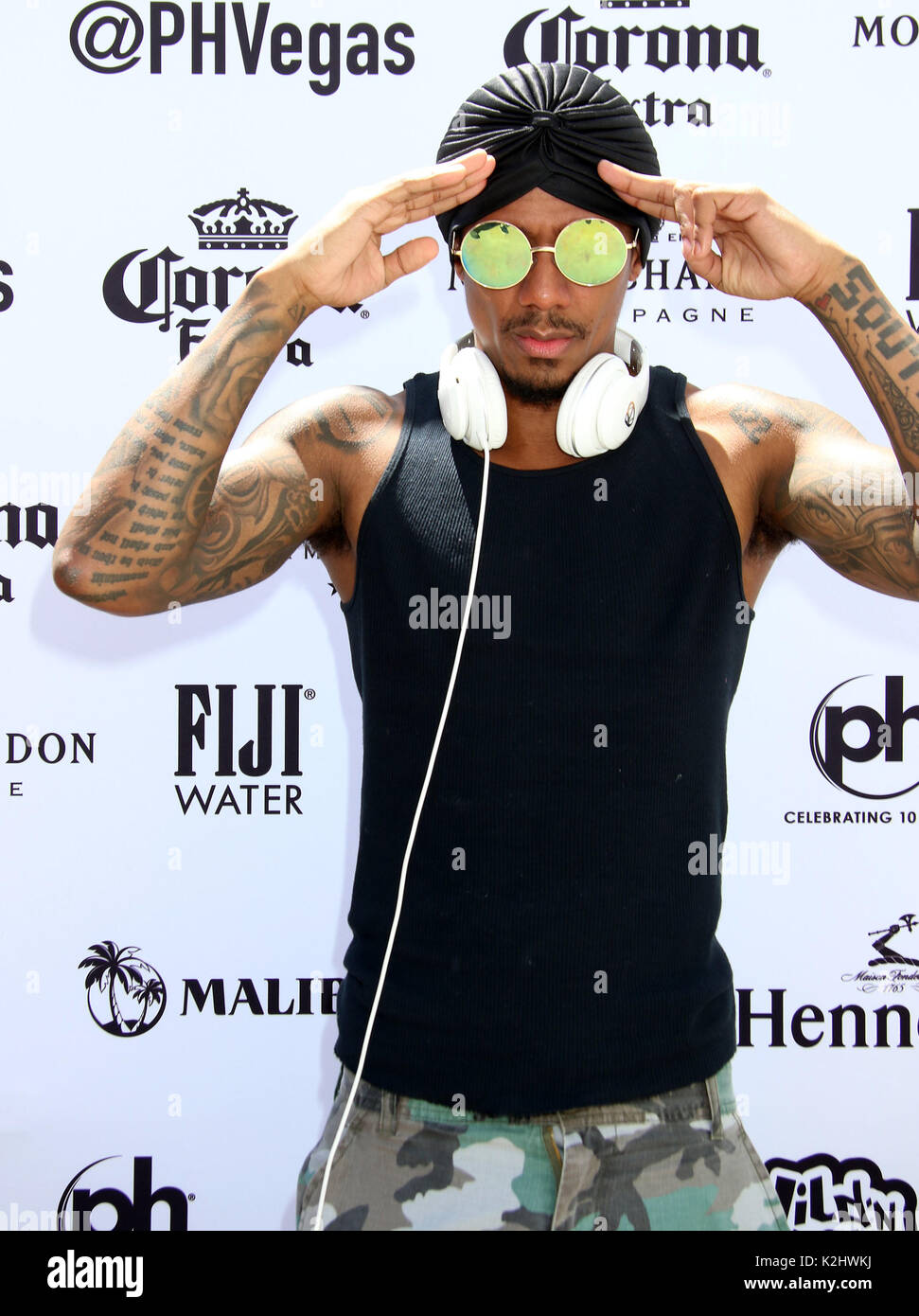 Nick Cannon hosts and DJs at the worlds wildest pool party at Planet ...