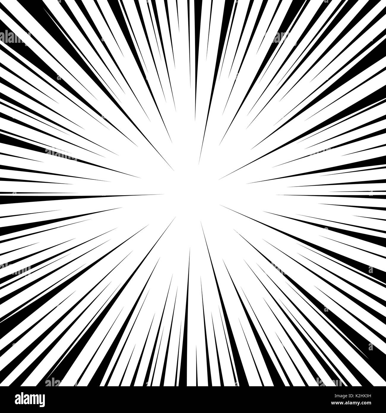 Comic book background sunburst Black and White Stock Photos & Images ...