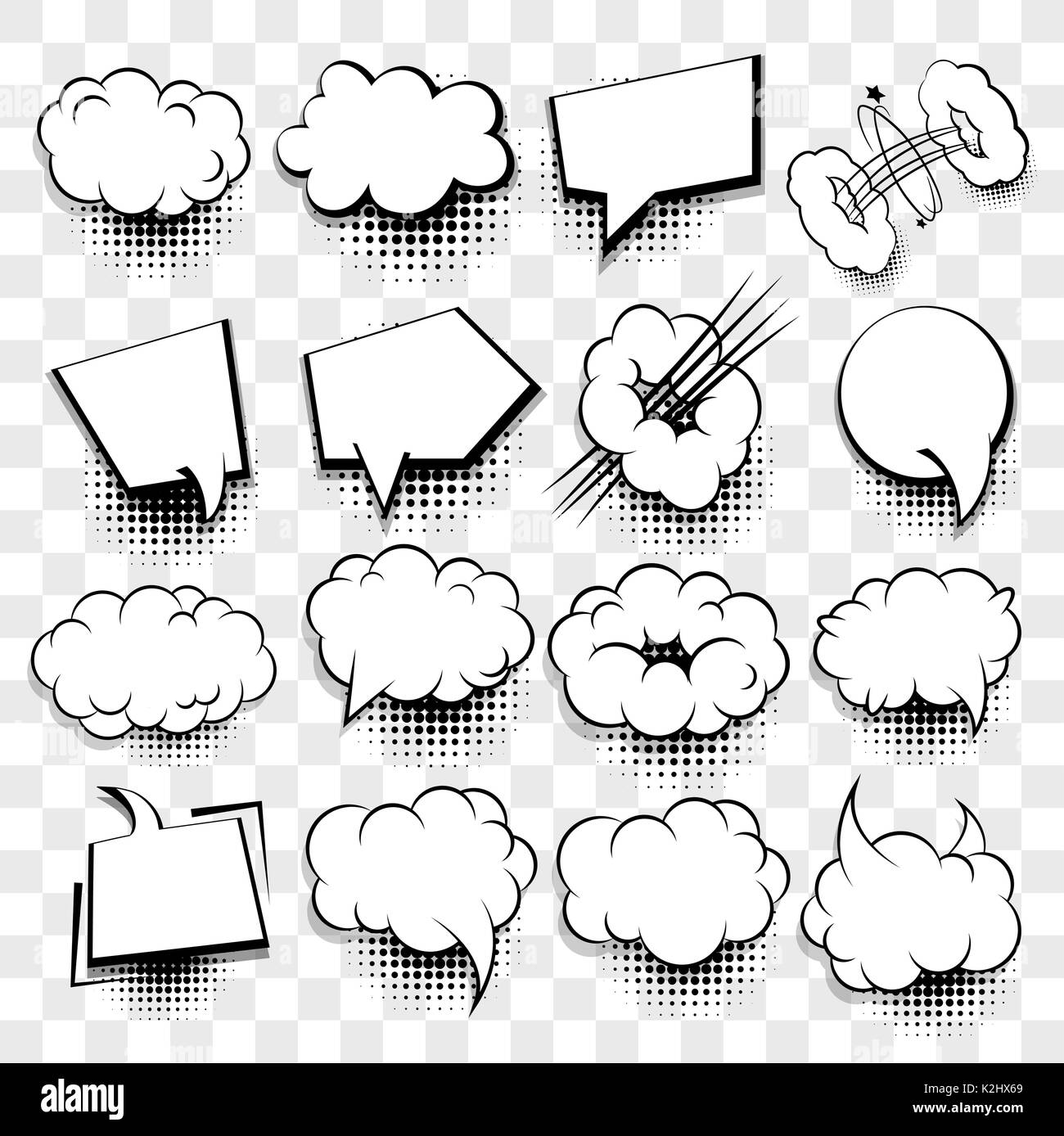 Comic empty text speech bubble 20 Stock Vector Image & Art - Alamy