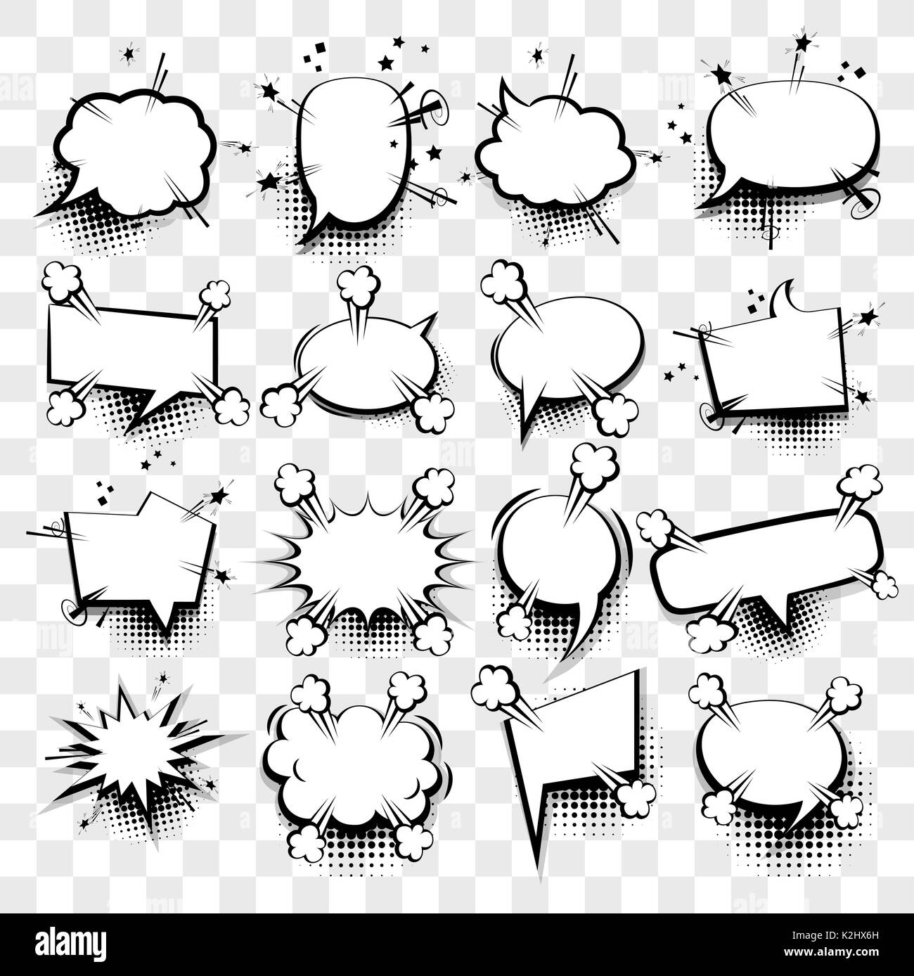 Comic empty text speech bubble 20 Stock Vector Image & Art - Alamy