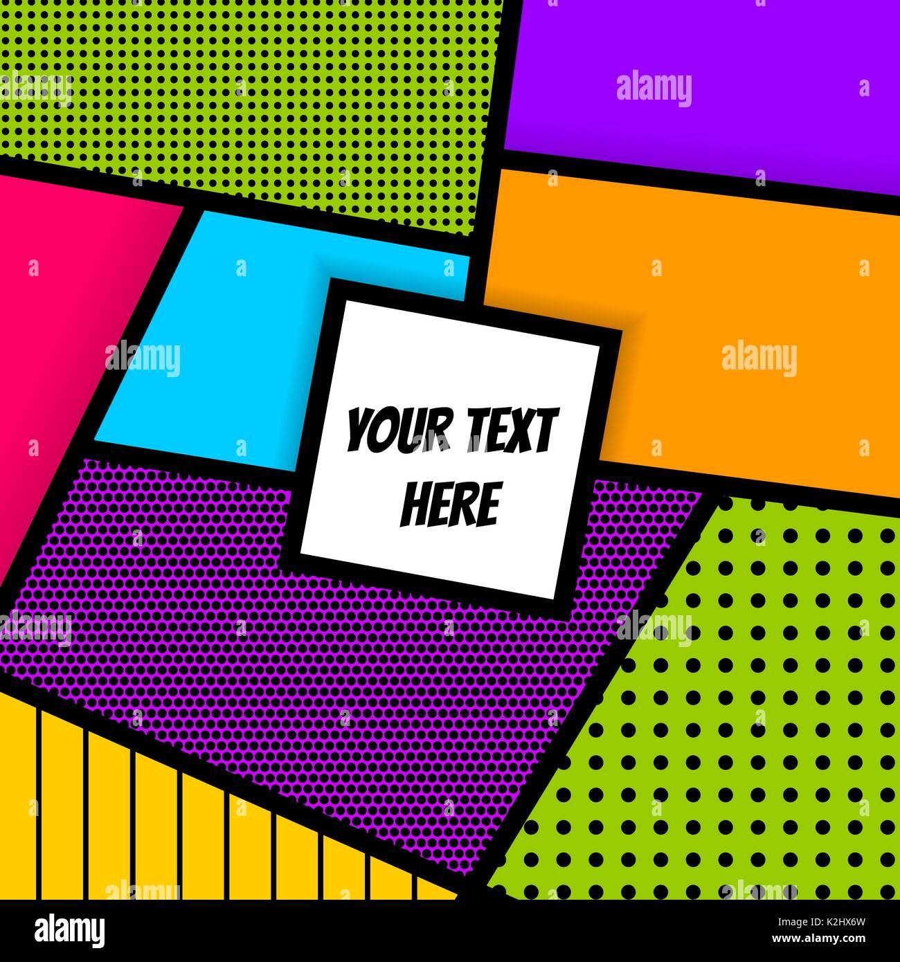 Geometric Pop art advertise background Stock Vector Image & Art - Alamy