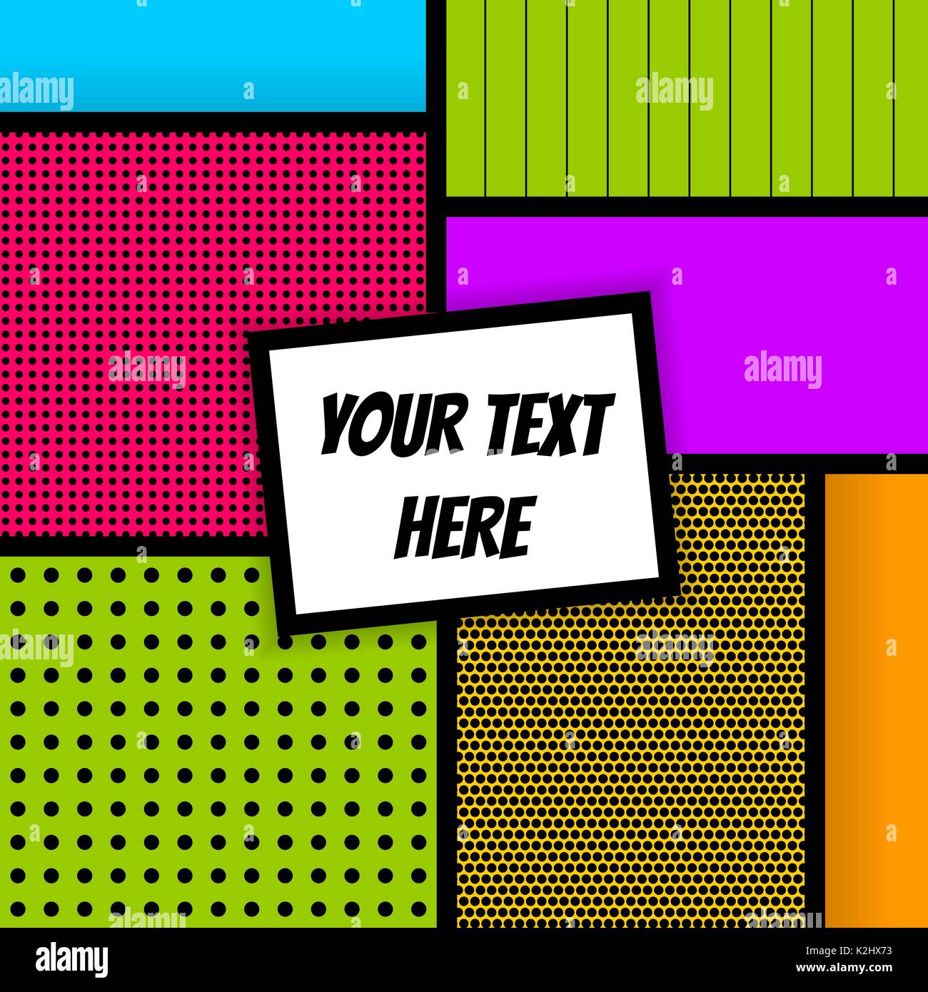 Geometric Pop art advertise background Stock Vector Image & Art - Alamy