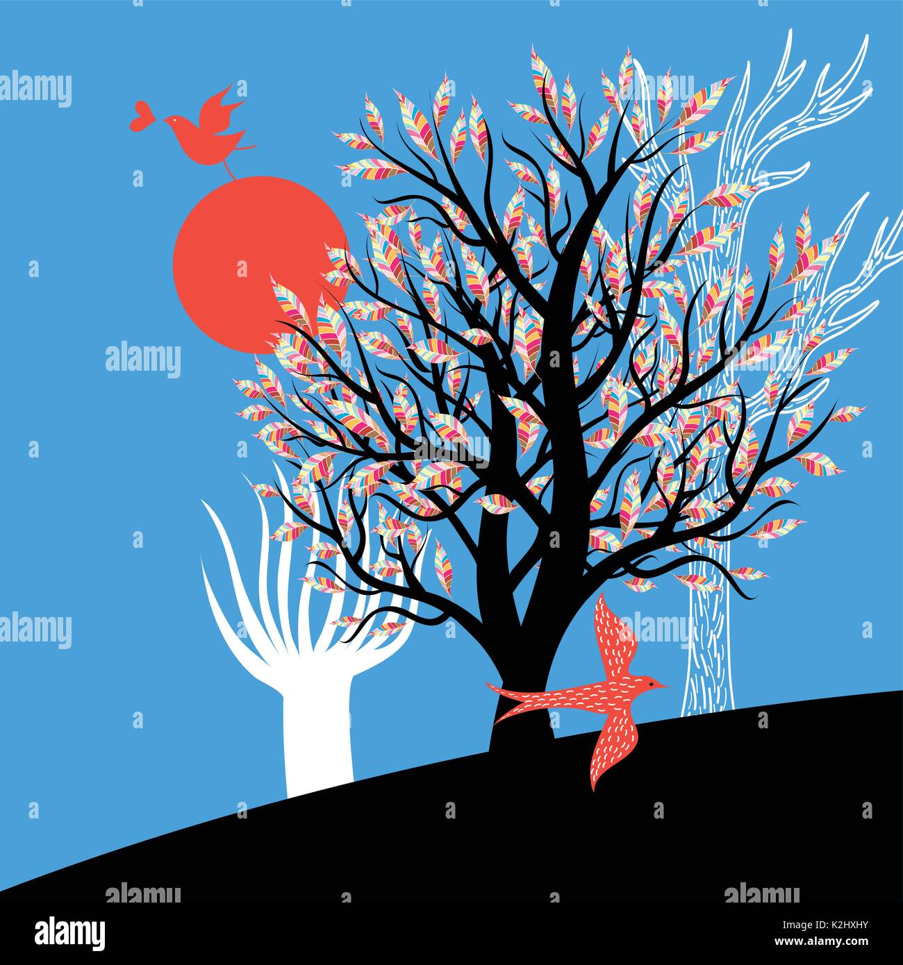 Colour patterns illustration Stock Vector Images - Alamy