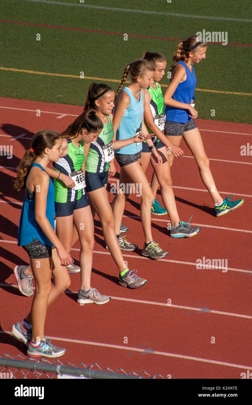Girls At Starting Line High Resolution Stock Photography and Images - Alamy