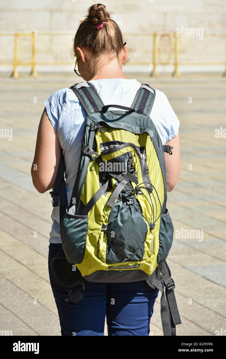 Women with backpack Stock Photo - Alamy