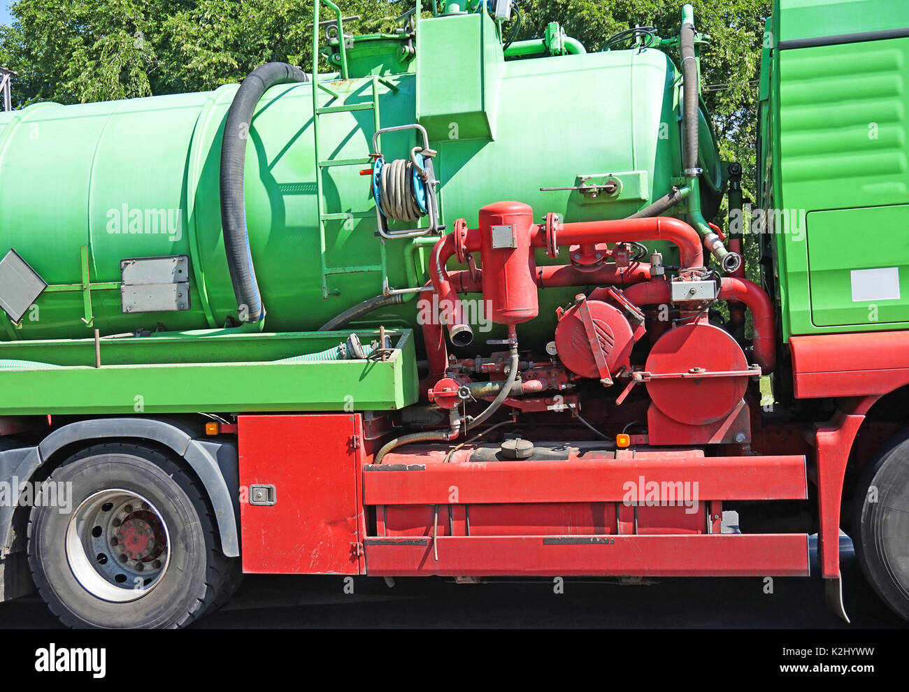 Sewage tank truck hi-res stock photography and images - Alamy