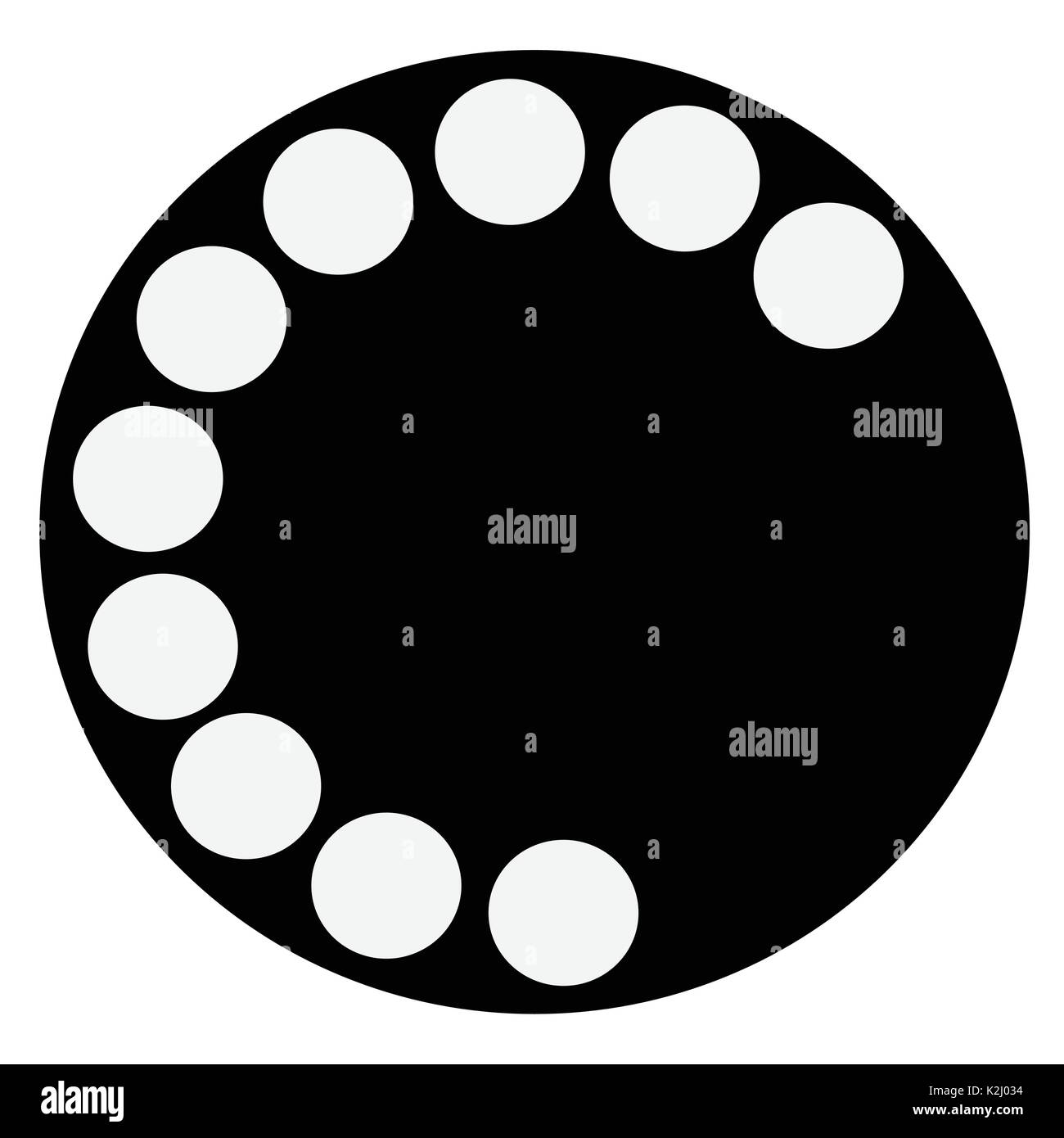 An fashioned typical telephone round isolated Icon Stock Vector Image ...