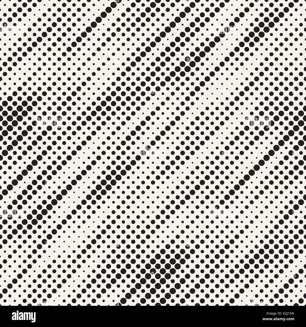 Modern Stylish Halftone Texture. Endless Abstract Background With ...