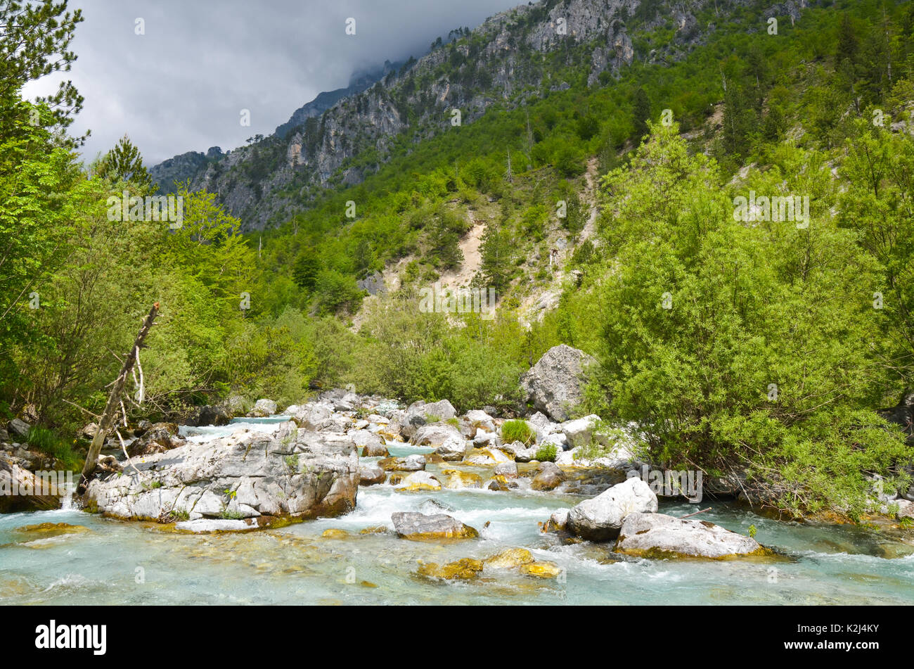 Valbone river in Albania Stock Photo - Alamy