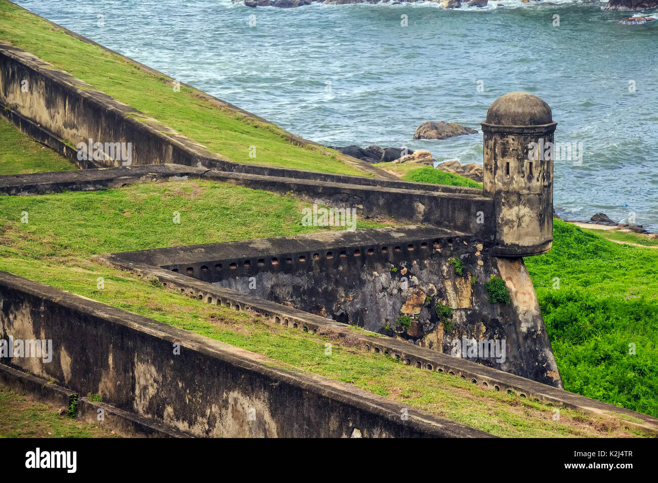 Beautiful scenery of ancient Dutch Galle Fort Stock Photo - Alamy