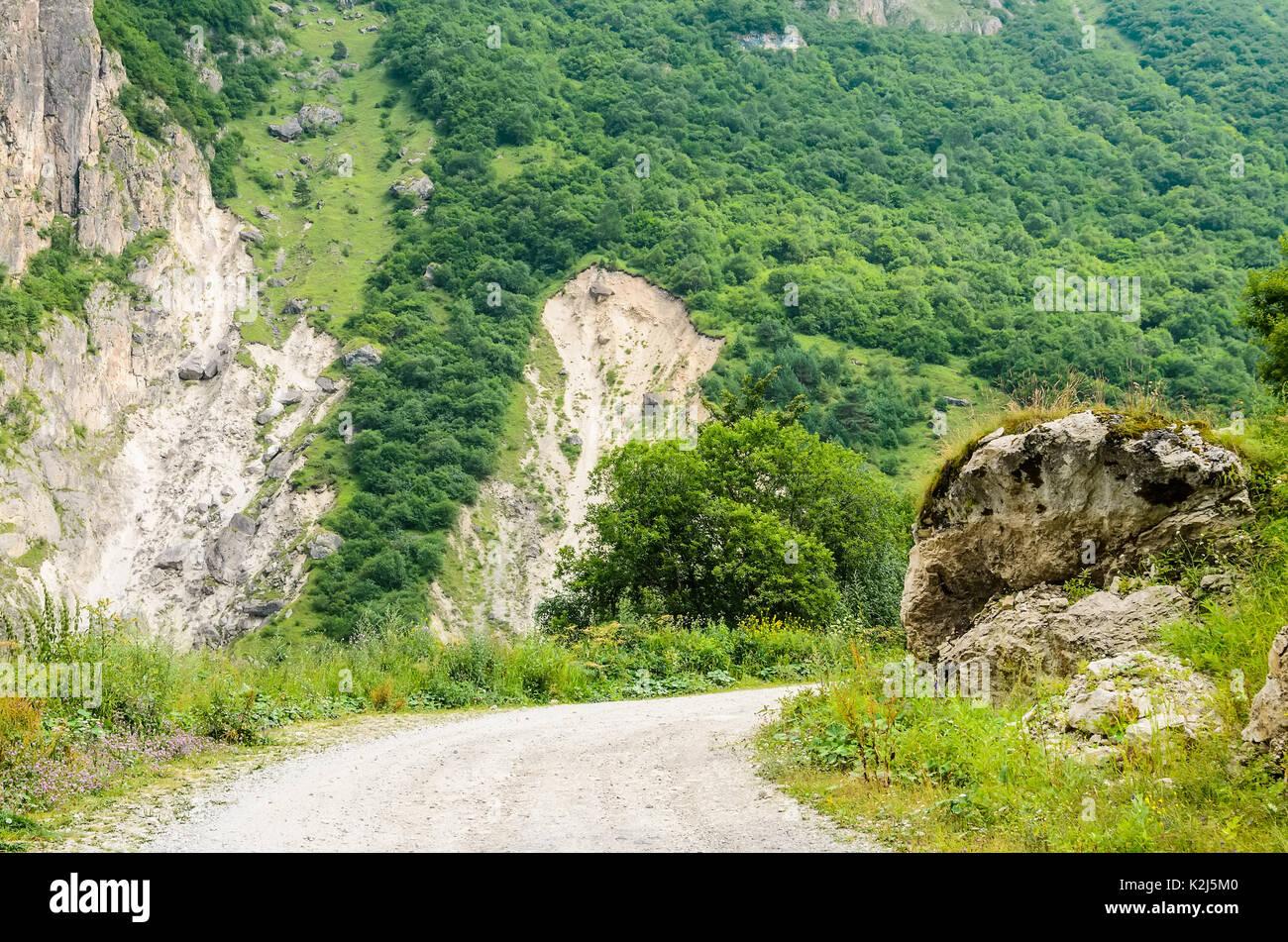 Mountain road landscape Stock Photo - Alamy