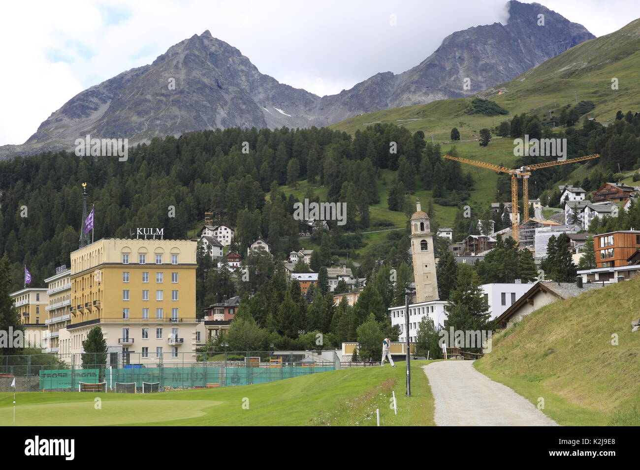 Old town st moritz hi-res stock photography and images - Alamy