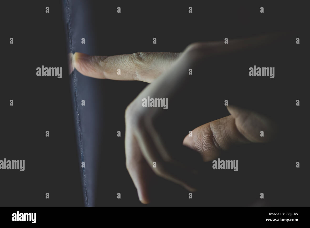 close up finger tapping screen technological device - internet, web ...