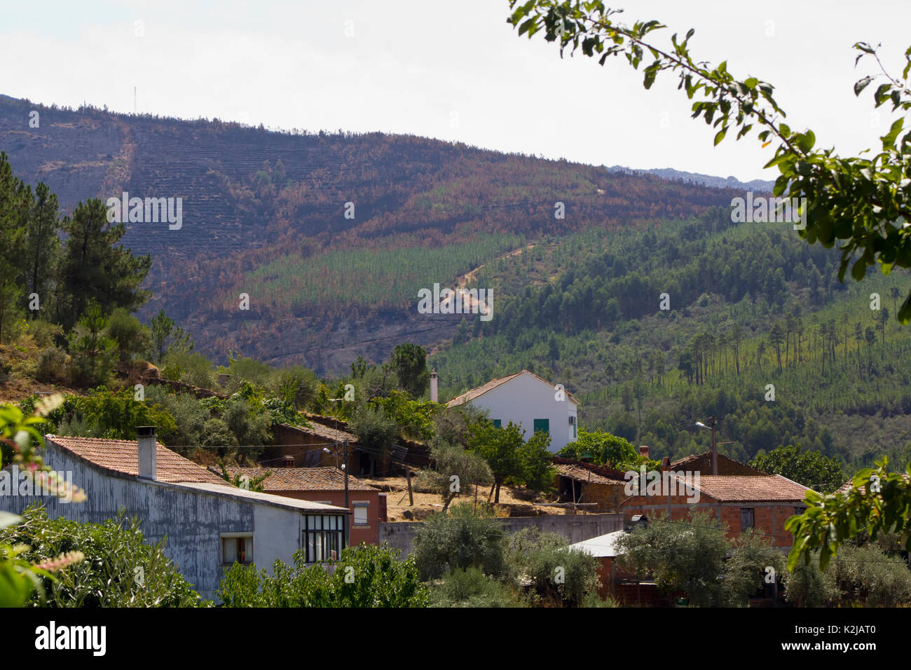 Village houses and mountains Stock Photo - Alamy