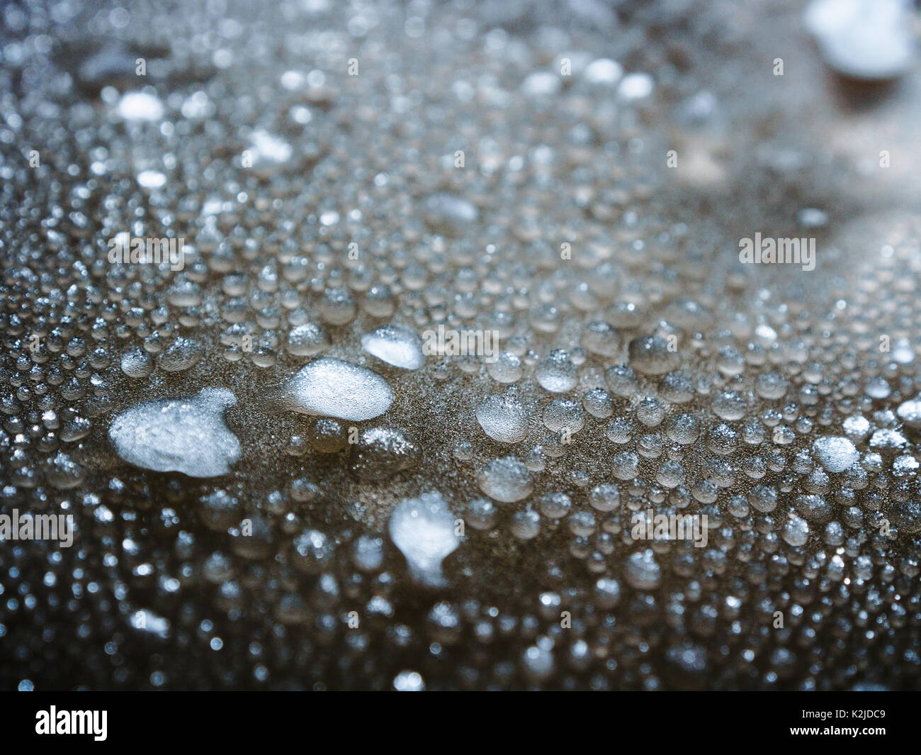 Frozen water drops Stock Photo - Alamy