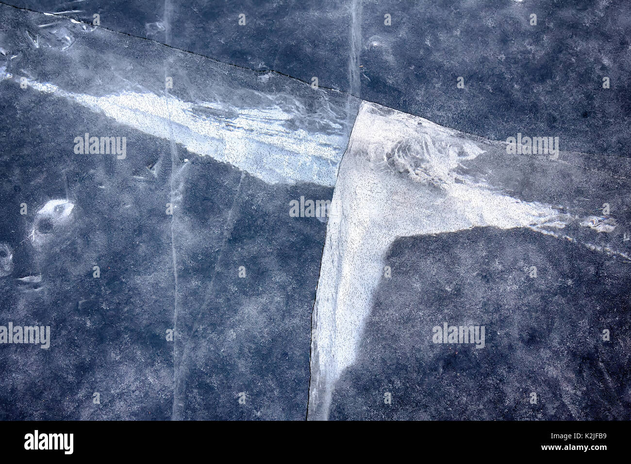 background ice beautiful after a heavy frost. ice crack background ...