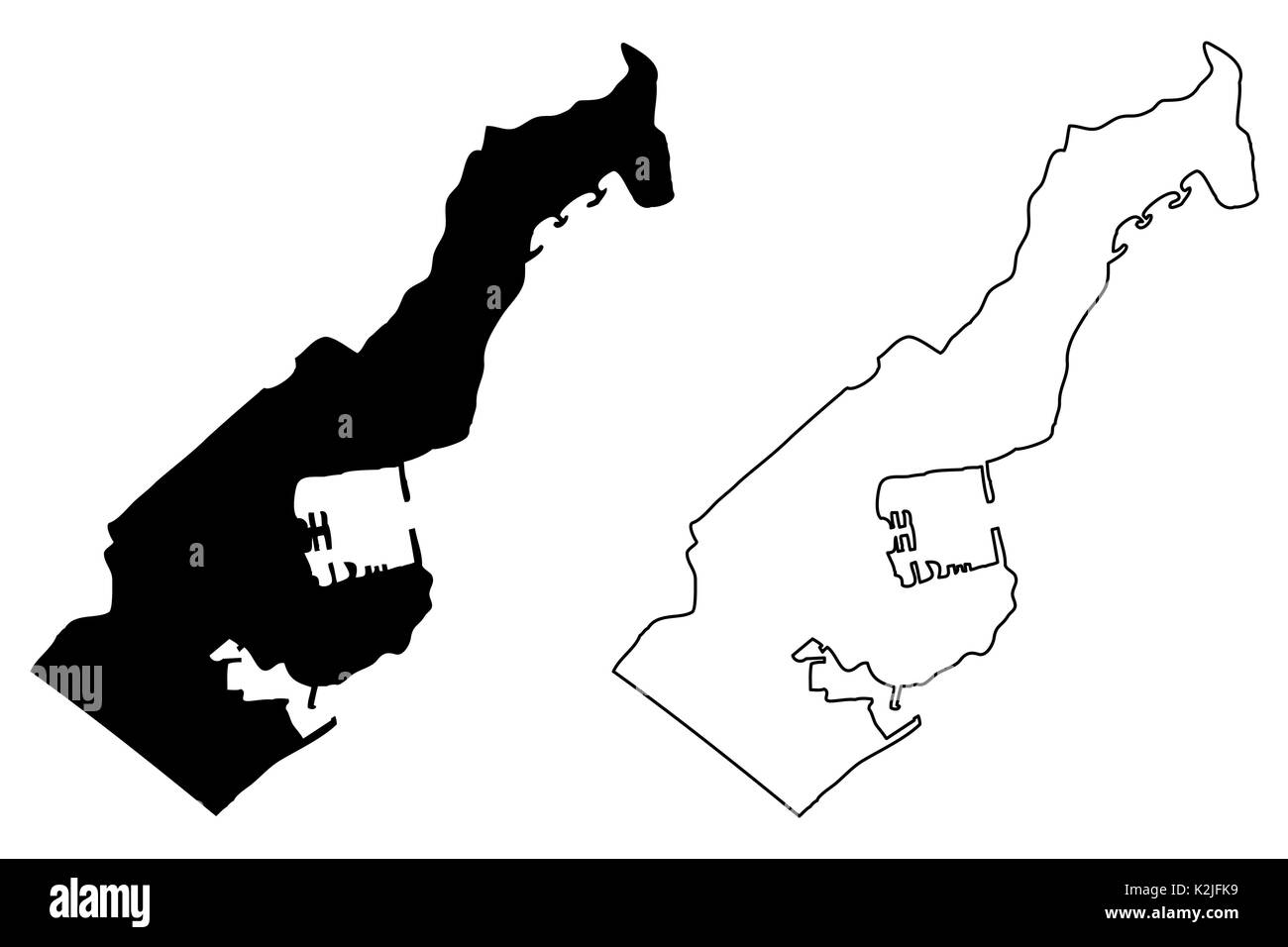 Map of monaco Black and White Stock Photos & Images - Alamy