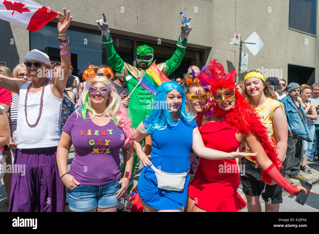 Montreal, CA - 20 August 2017: Happy and smiling spectators attending ...