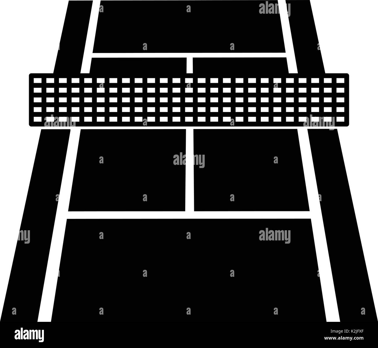 Tennis court icon, simple black style Stock Vector Image & Art - Alamy