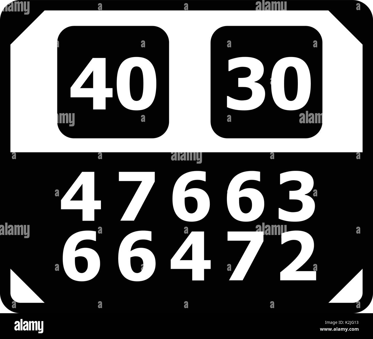 Match score board icon, simple black style Stock Vector Image & Art - Alamy