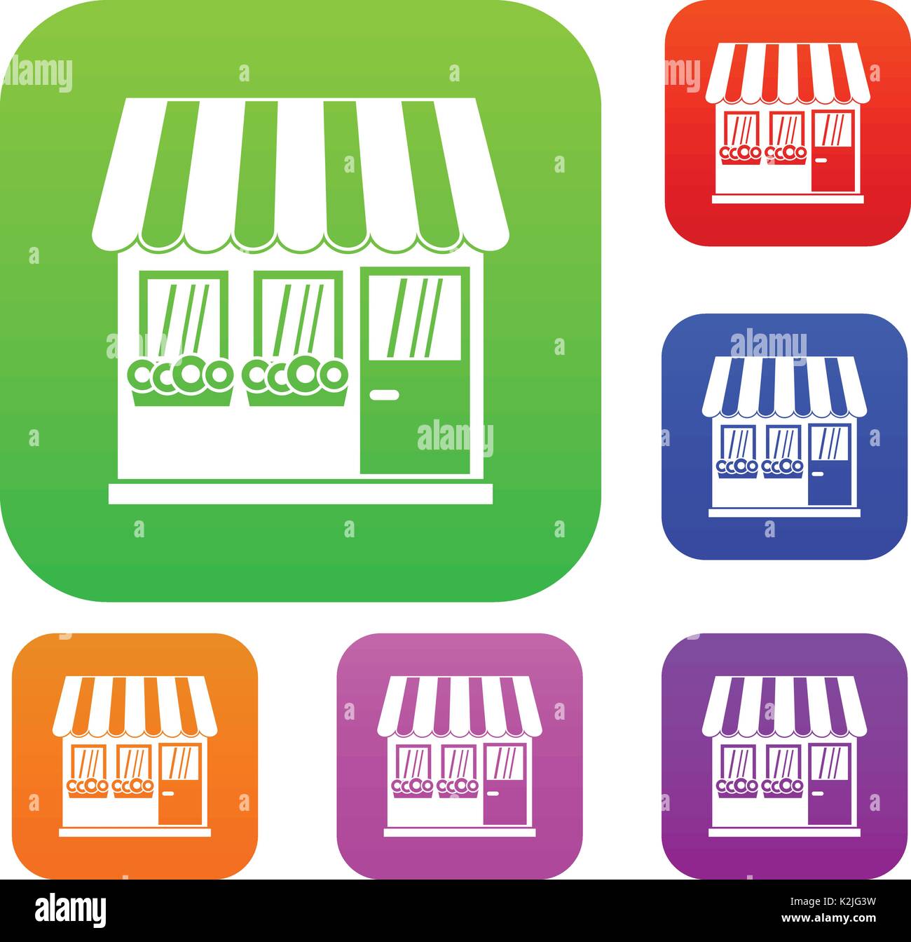 Store set collection Stock Vector Image & Art - Alamy
