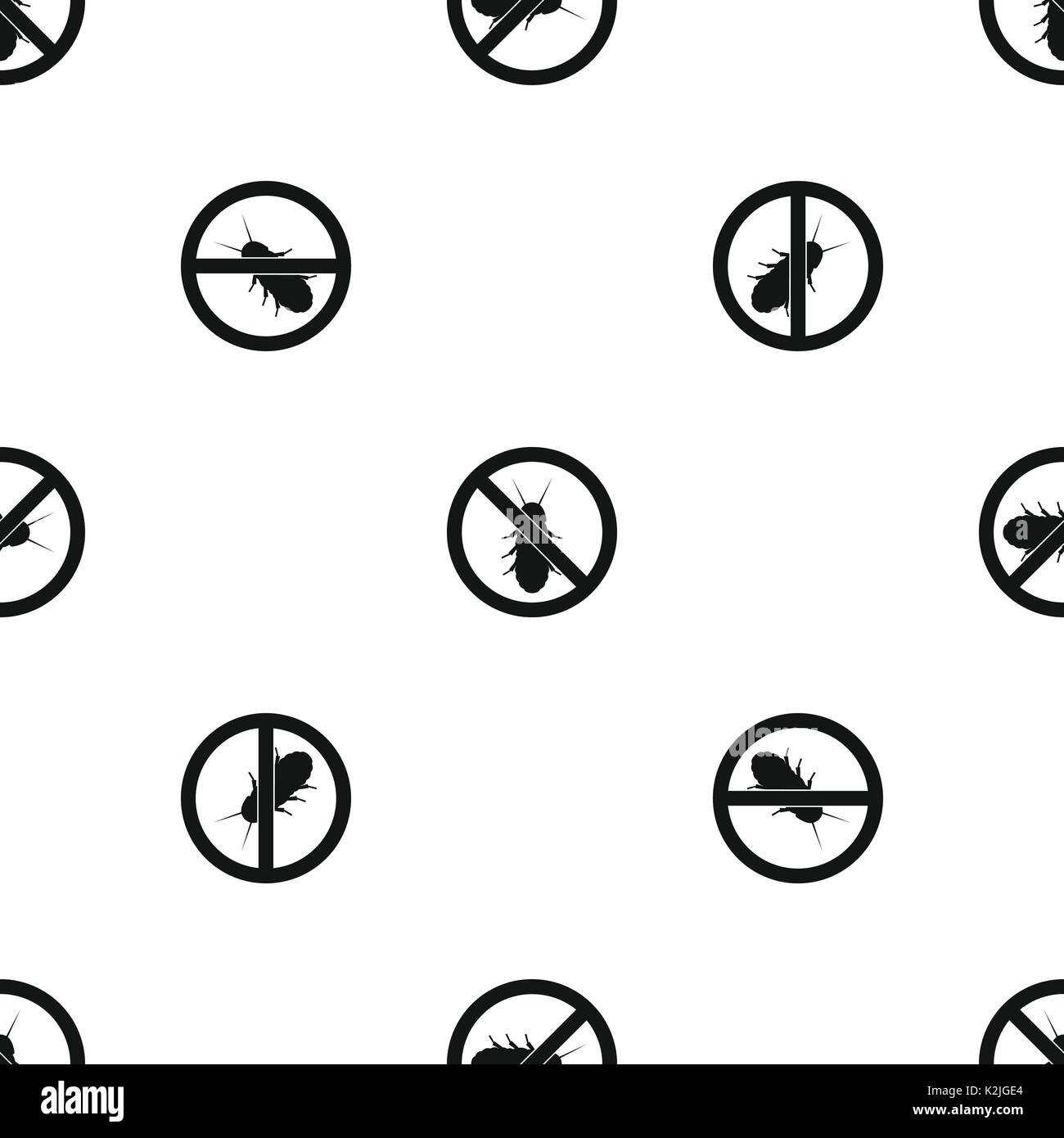 No termite sign pattern seamless black Stock Vector Image & Art - Alamy