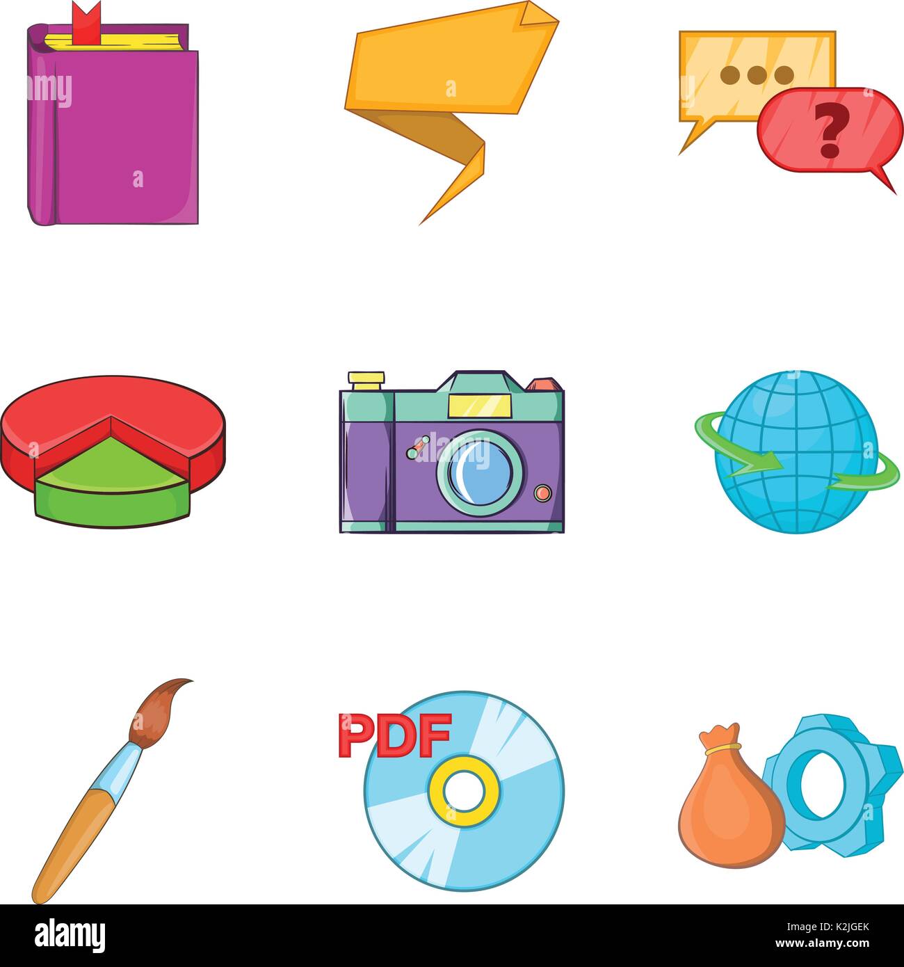 Required file icons set, cartoon style Stock Vector Image & Art - Alamy