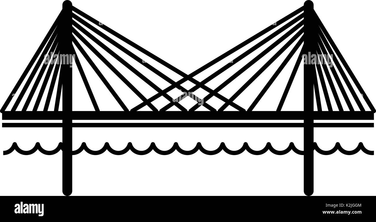 Bridge icon, simple black style Stock Vector Image & Art - Alamy