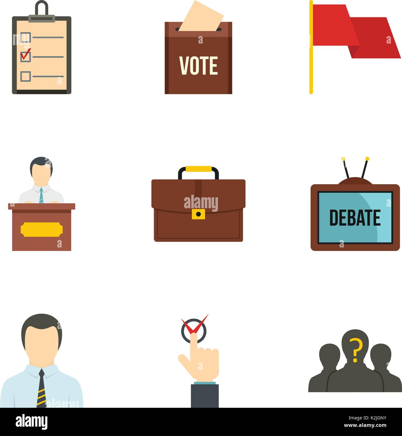 Consulting icons set, flat style Stock Vector Image & Art - Alamy