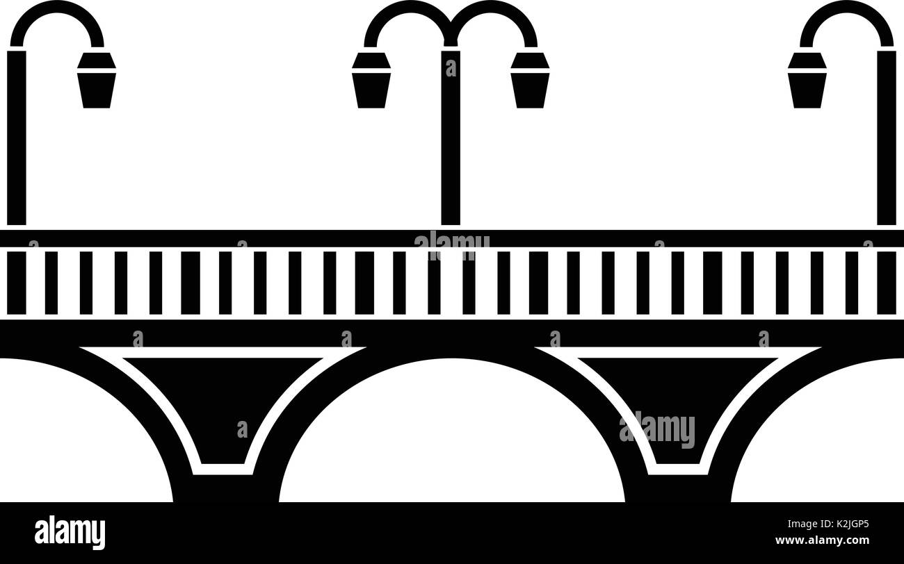Retro arch bridge icon, simple black style Stock Vector Image & Art - Alamy