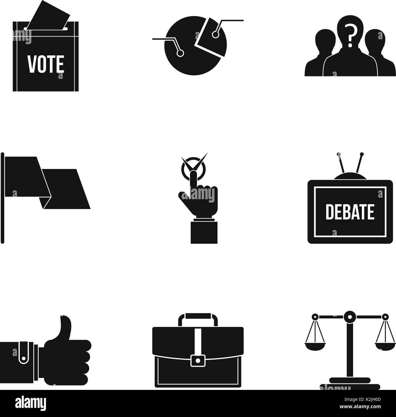 Legal icons set, simple style Stock Vector Image & Art - Alamy