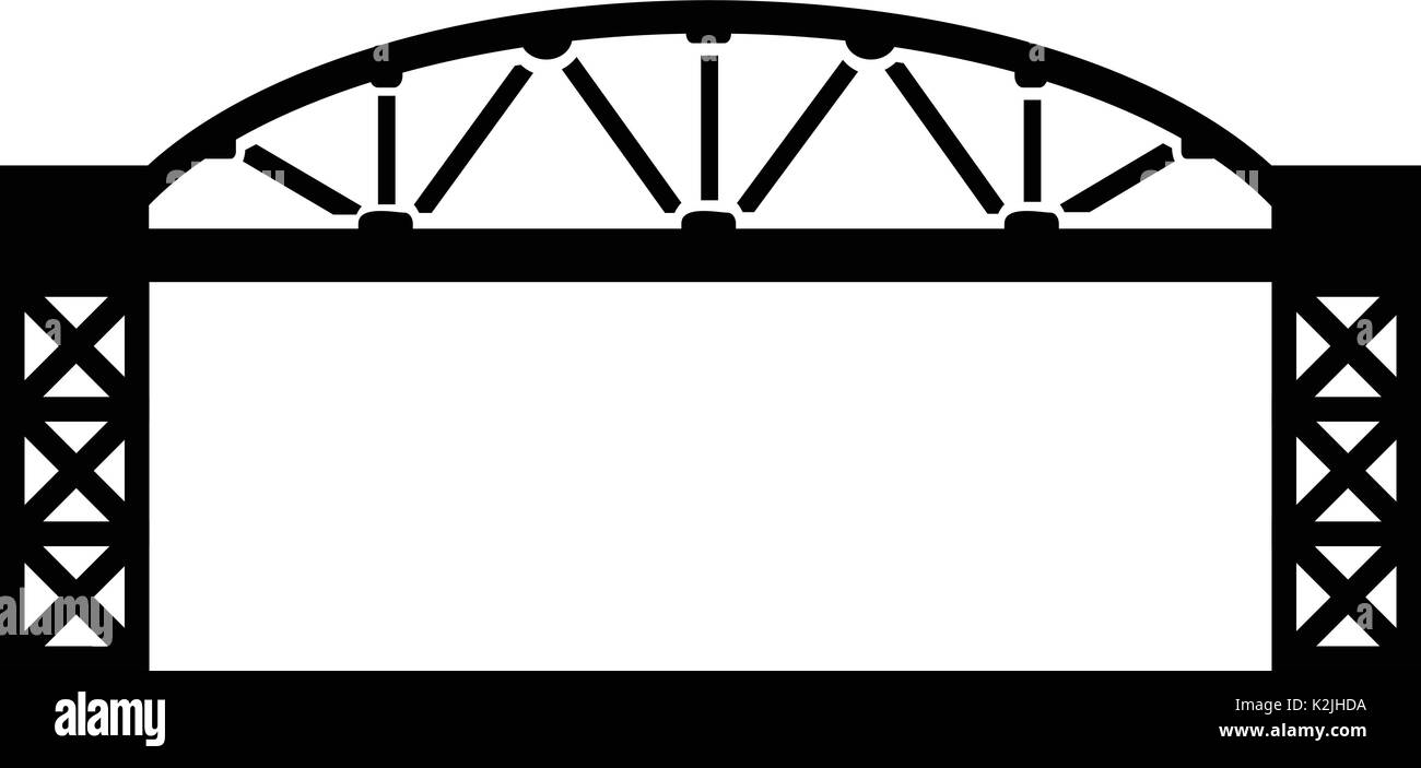 Metal bridge icon, simple black style Stock Vector Image & Art - Alamy