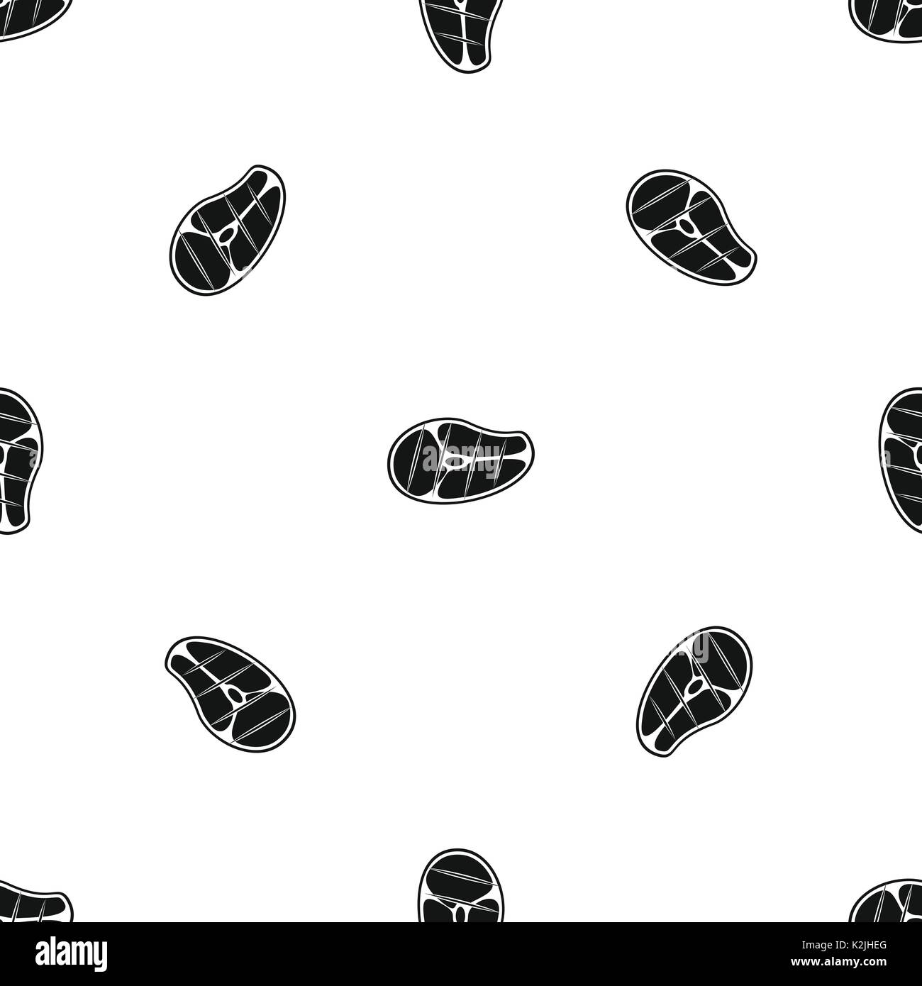 Steak pattern seamless black Stock Vector Image & Art - Alamy