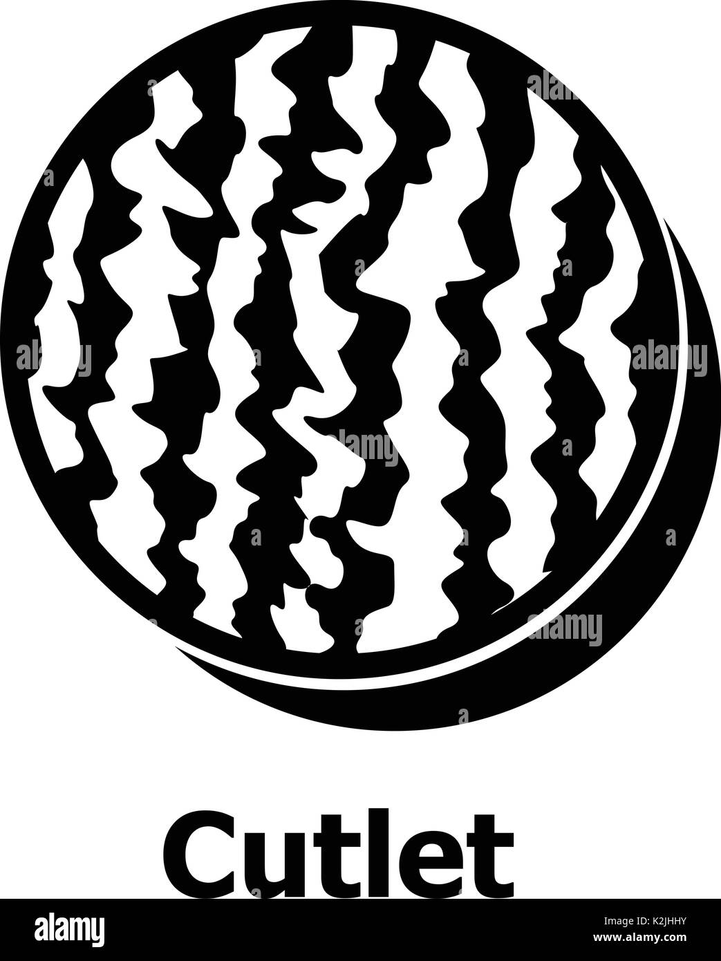 Isolated raw pork cutlet Stock Vector Images - Alamy