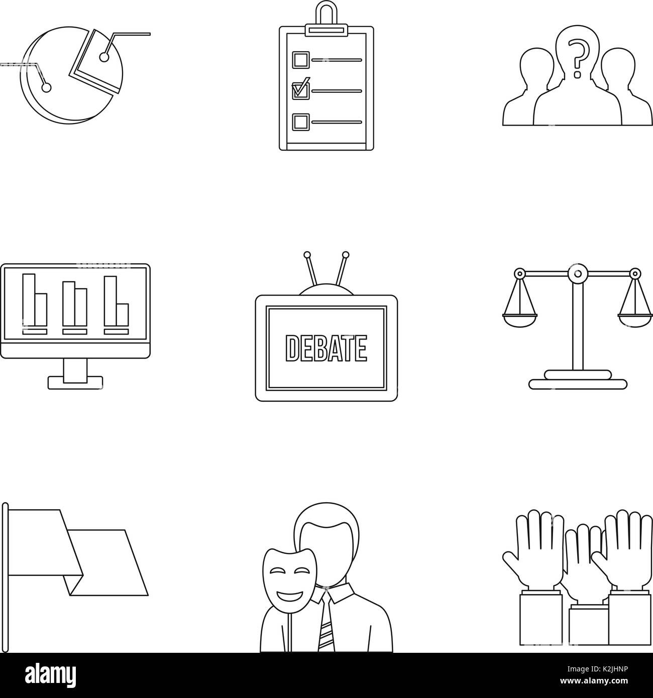 Policy icons Black and White Stock Photos & Images - Alamy