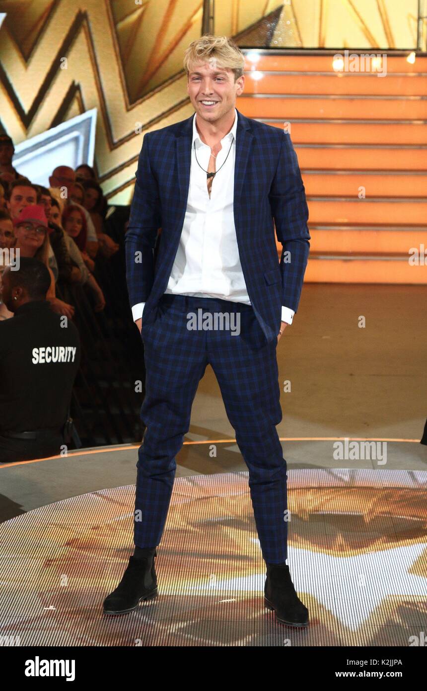 London., UK. 0250817. Sam Thompson at the Celebrity Big Brother final ...