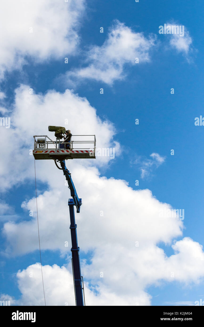 Cameraman at the horse racing Stock Photo - Alamy