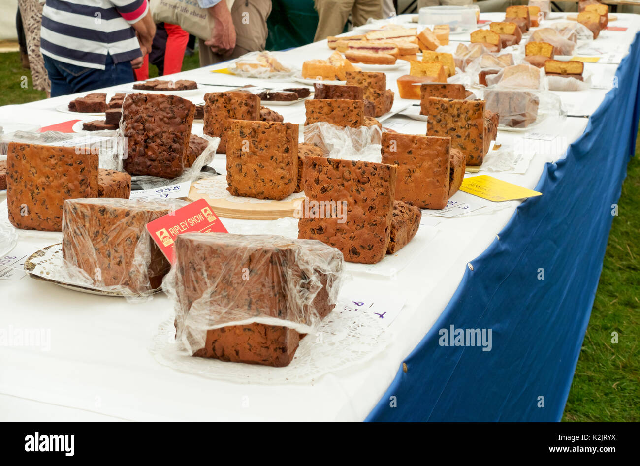 Close up of homemade cake fruitcake fruitcakes cakes food on display ...